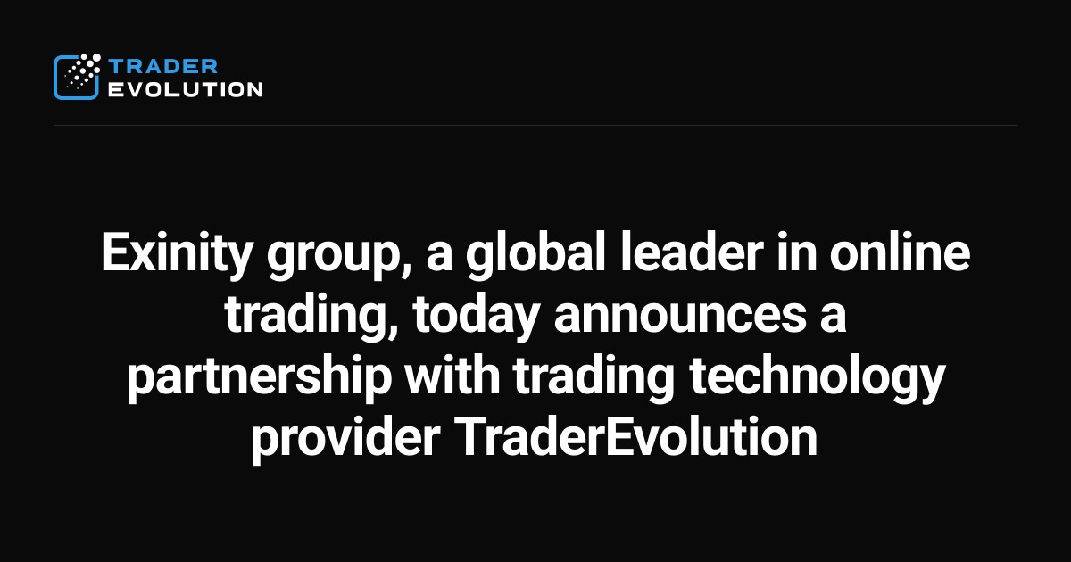 Exinity group, a global leader in online trading, today announces a ...